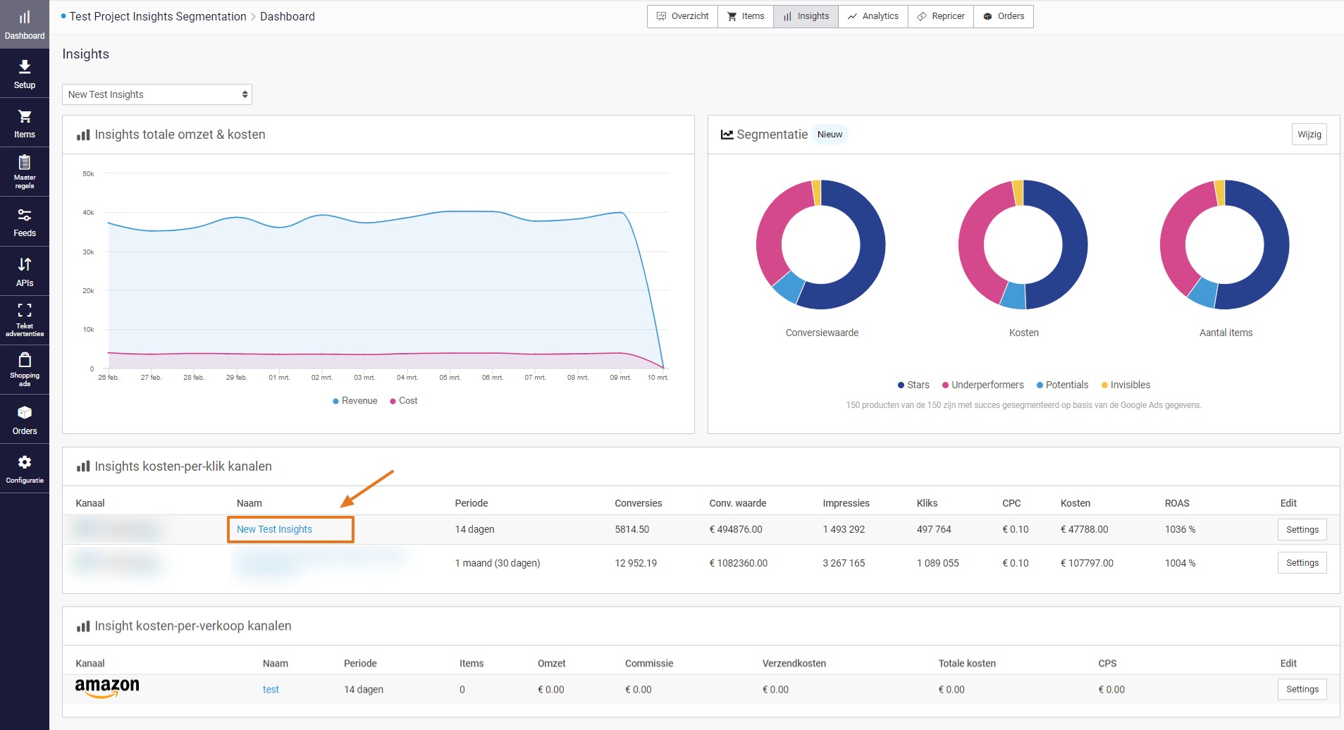 Het opzetten van Performance Segmentation – Channable