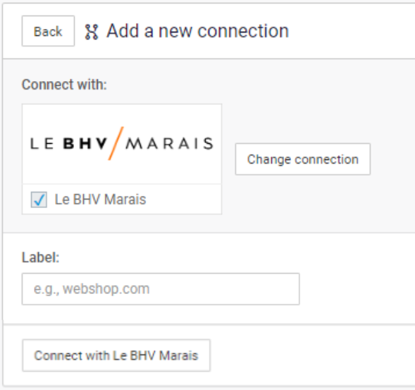 Setting up a Le BHV Marais API – Help Center - Channable