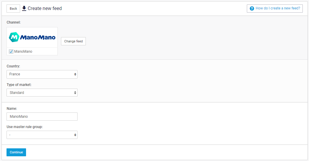 Setting up a ManoMano feed – Channable