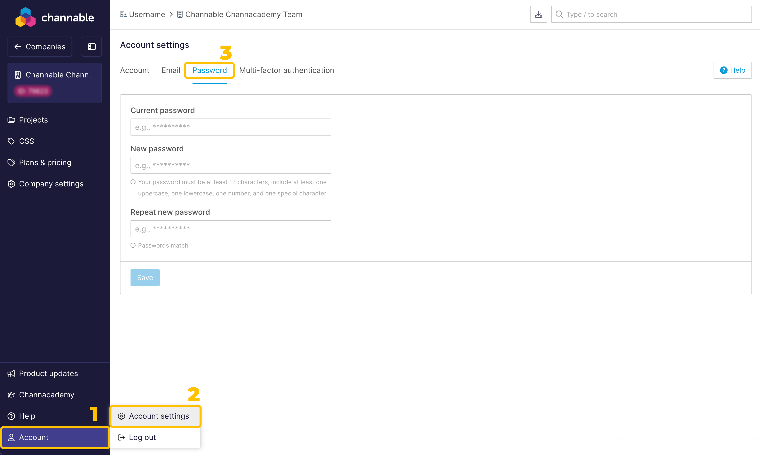 Je persoonlijke Channable account beheren – Help Center - Channable