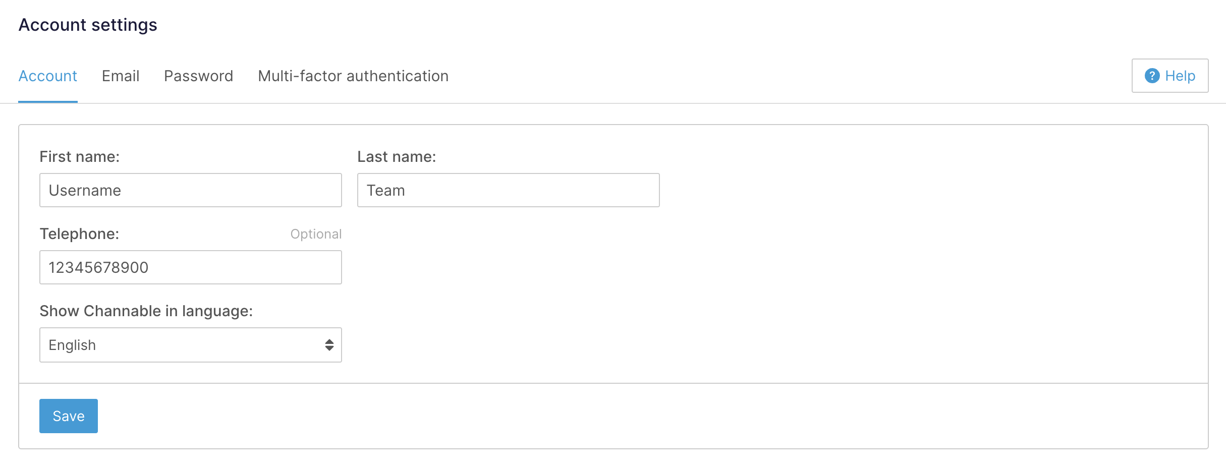 Manage your account settings – Help Center - Channable
