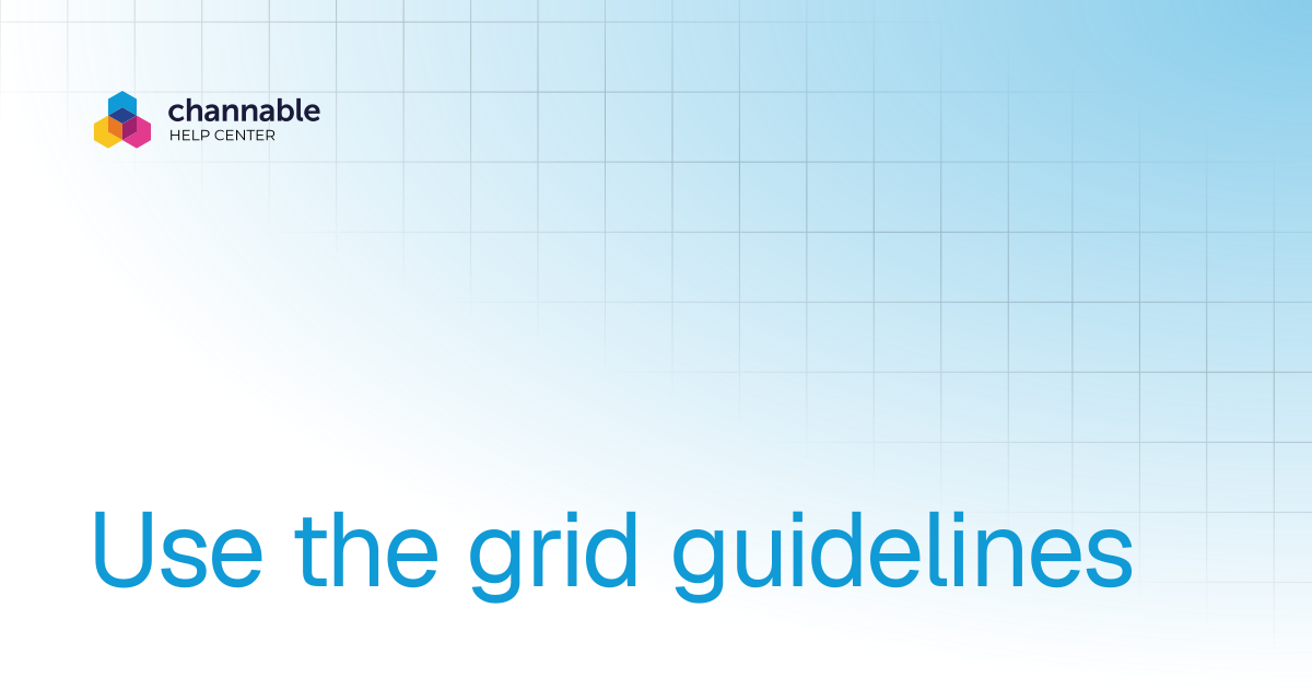 Use the grid guidelines | Manage & improve product data | Channable